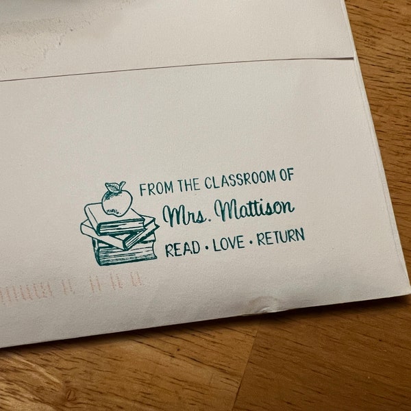 Custom Teacher Stamp - Personalized Classroom Library of Stamp ...