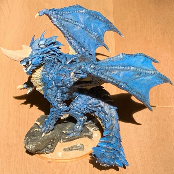 Chromatic Blue Dragon Miniature - Rescale Miniatures - Dnd Miniatures ...