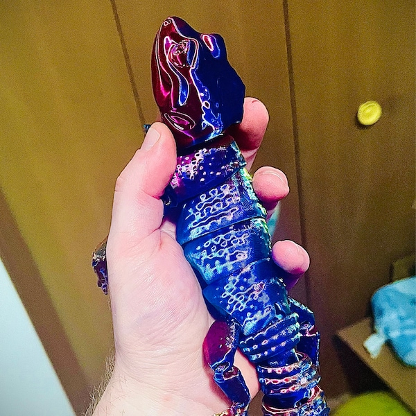 Leopard Gecko Digital .STL File for 3d Printing, Articulated Fidget ...