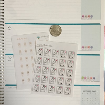 MINI Happy Pills Medicine Reminder Tracker Cute Kawaii Planner Stickers ...