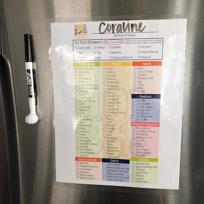 101 Food Checklist PDF Download for Baby Led Weaning From 101 Before One - Etsy