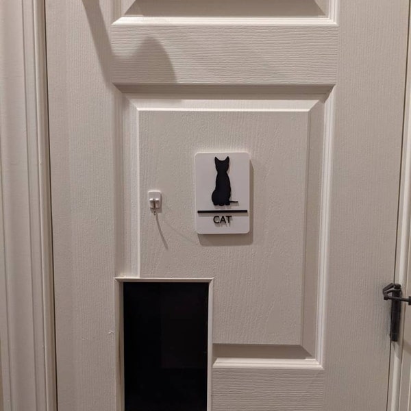 3D Printed Litter Box Sign, Restroom Sign for Cats - Etsy