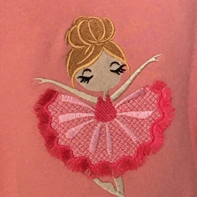 7 Fringed Fluffy Chenille Ballerinas SET of 7 Ballerina Dancer Machine ...