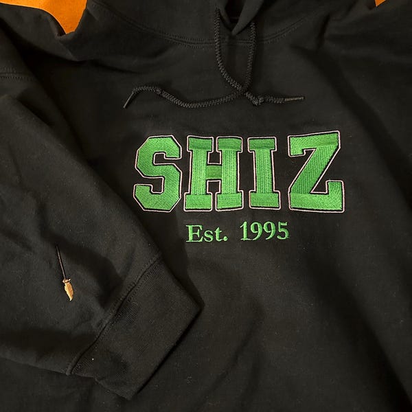 Shiz Sweatshirt Hoodie Embroidered Wickeds Movie, Wizard Shiz ...