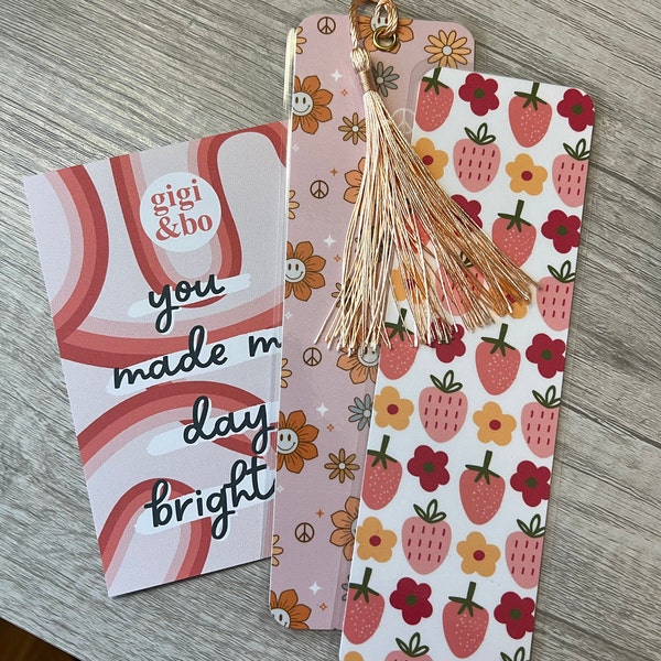 Berry Bright Bookmark Collection - Etsy