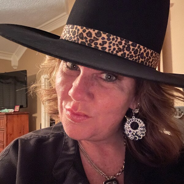 Jolene Hat Band, Cheetah, Leopard, Black,brown, Tan, Western ...