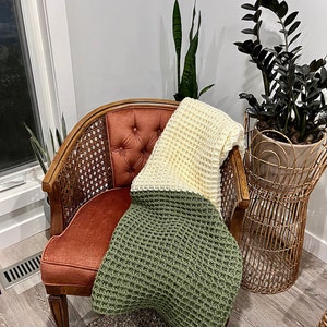 Double Crochet Blanket Pattern Easy DC Afghan Pattern PDF - Etsy