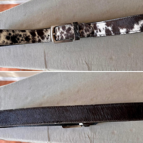 Real COWHIDE Leather Belts for Adults| 100% Natural Cow Hide Belts for ...