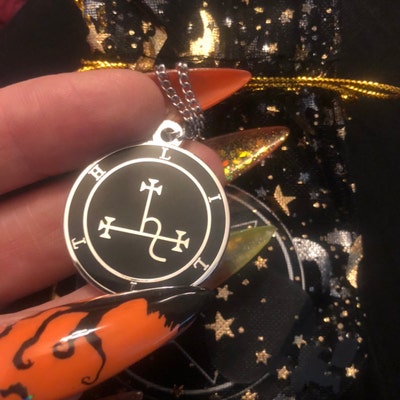 Sigil of Lilith Pendant Medallion Left Hand Path Seal of Lilith Naamah ...