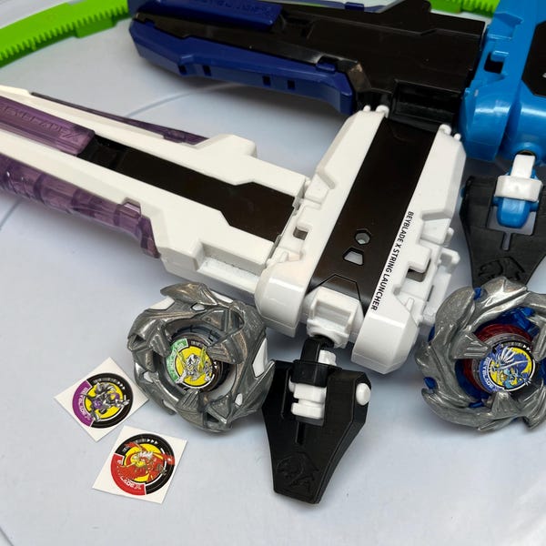 Beyblade X Retro Bit Beast Stickers - Etsy