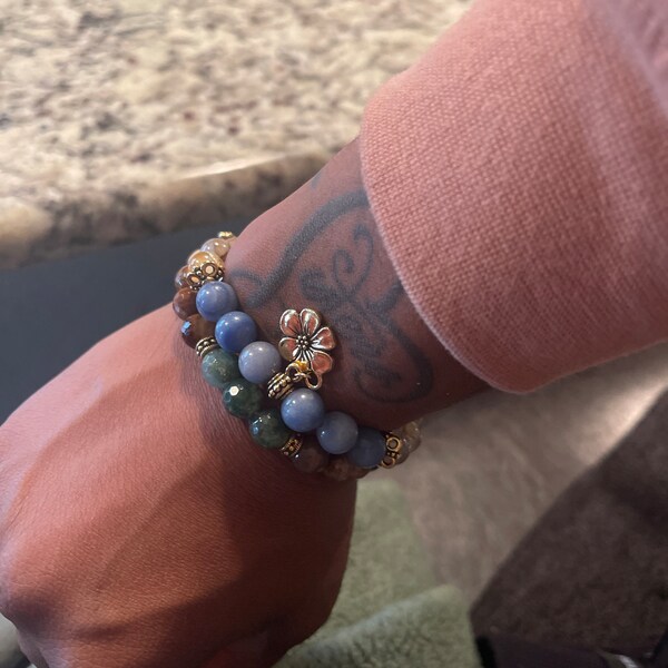 HEALING SUPPORT Gemstone Bracelet\beaded Stretch Bracelet\gift for ...