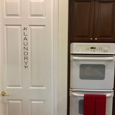 Pantry Door or Window Sticker Decal With Wheat Embellishment Vinyl Wall ...