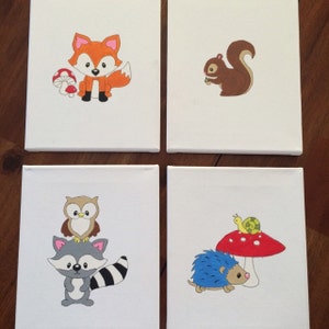 Woodland Animals Digital stamps Clipart | Etsy