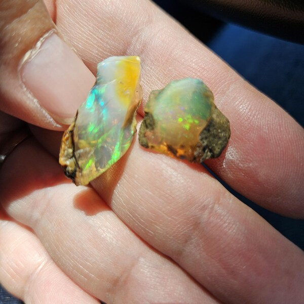 22.40 Ct, Black Opal Rough, Ethiopian Black Opal Rough, Natural Black Opal Raw, Welo Opal Raw ...