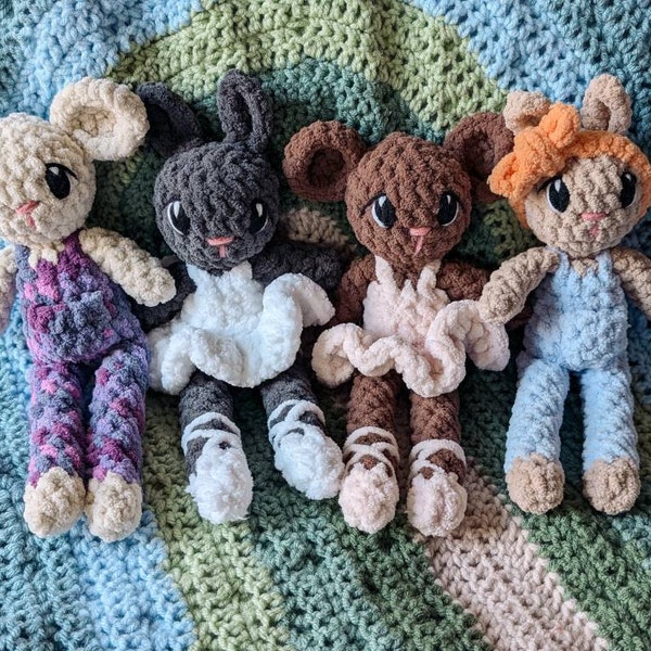 Plush Beth Bunny Mermaid Tail Mod CROCHET PATTERN fable Collection - Etsy