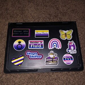 Gender-fluid, Gender Fluid Pride Sticker Set, LGBTQ Stickers, Pride ...