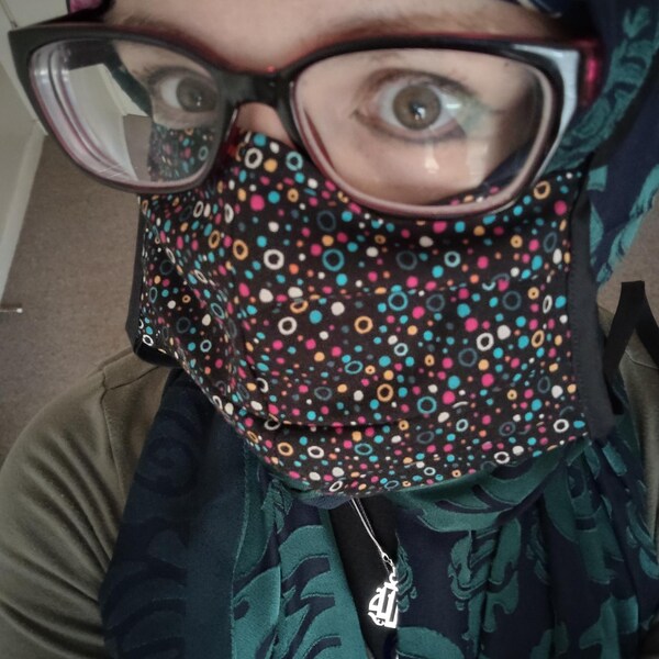 Washable Tie Back Face Mask for Adults Men Women. Quality Comfortable ...