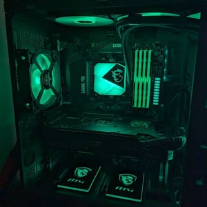 Custom Pc Plate, Gaming Computer Custom RGB Psu Cover Plate, PSU Shroud ...