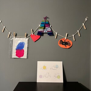 Star Rainbow Clothesline Artwork Display Rainbow Art Work - Etsy