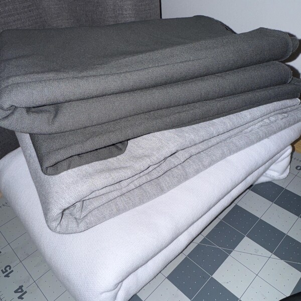 Sweatshirt Fleece Fabric: 14 SOLIDS VARIETY, Fleece=100% Cotton (no ...