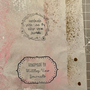 Personalised Handmade by Rubber Stamps 40 Designs - Etsy