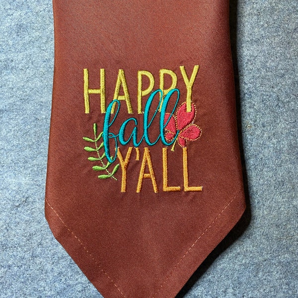 Fall Sayings - Design 7 - Filled Stitch Machine Embroidery Design - 4x4 ...