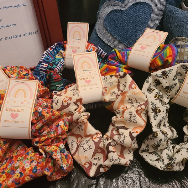 Scrunchie Template Tag, Printable and Editable - Etsy