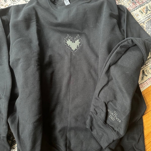 Fireheart SJM Throne of Glass Embroidered Crewneck Sweatshirt - Etsy