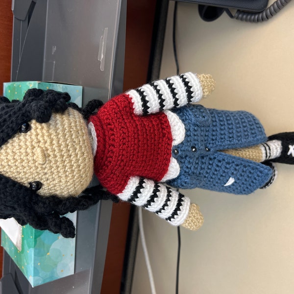 Crochet Doll Pattern, Ruby Doll, Amigurumi Doll Pattern, PDF in English, French, German, Spanish ...