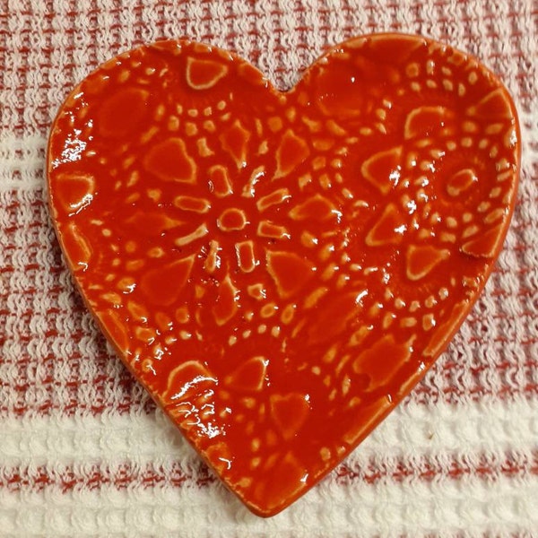 Made to Order- Breast Cancer Spoon Rest - Coffee or Stove - Pottery ...