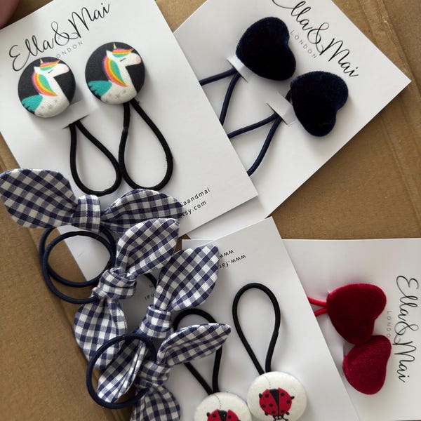 Ladybug Hair Pin, Ladybug Hair Tie, Ladybug Ponytail Holder, Ladybird ...