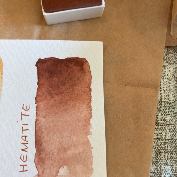 Handmade Watercolor - Hematite - Indian Red - Maroon Red - for Painting ...