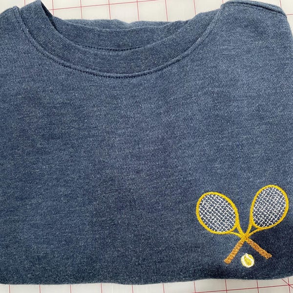 Mini Tennis Rackets Machine Embroidery Design - 3 Sizes - Etsy