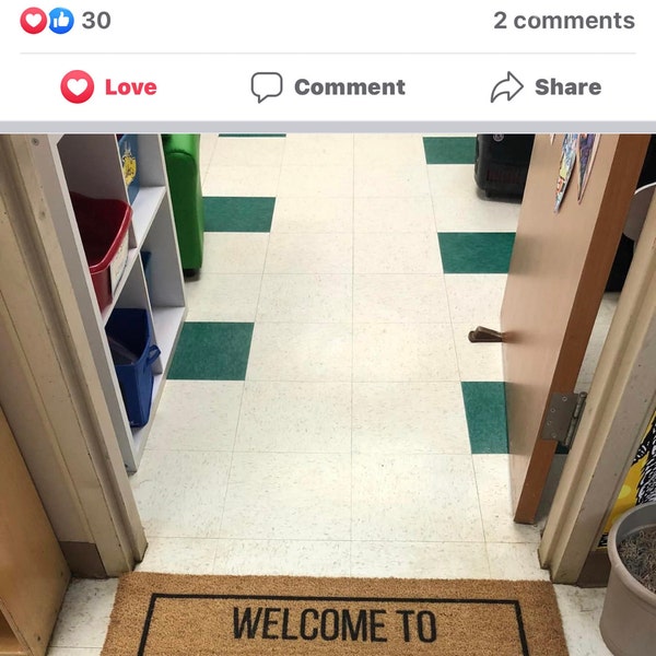 Custom Doormat for Classroom Doormat Teacher Gifts Personalized Teacher ...