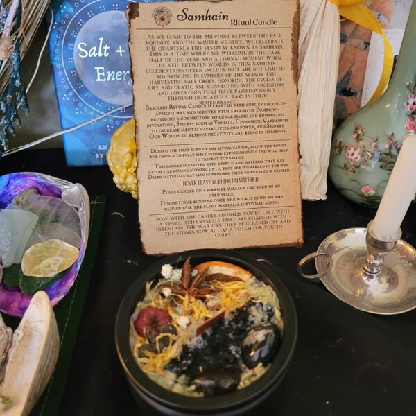 Grounding Altar Candle Redwood Scented Candle Earth Energy Ritual Candle Witchcraft Spell Candle ...