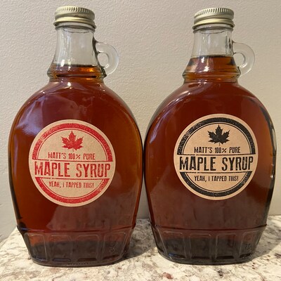 Custom Tree Tapping Maple Syrup Labels Custom Round Canning - Etsy