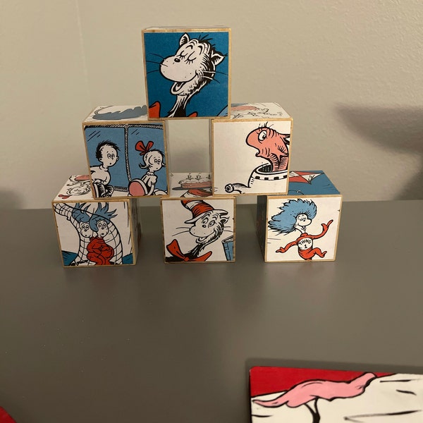 Storybook Blocks / the Cat in the Hat / Storybook Baby Shower / Dr ...