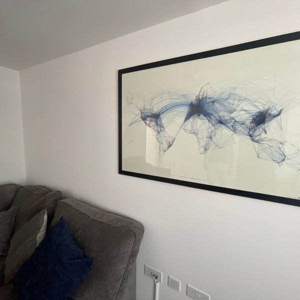 Flight Routes World Map | Air Traffic | Flight Patterns | Flight Paths ...