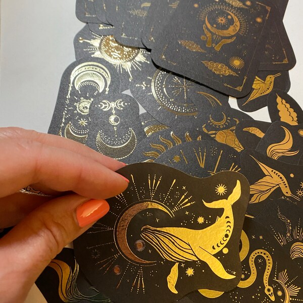 Embellishment Stickers Cute Animals, Vintage Items & Fall Nature - Etsy