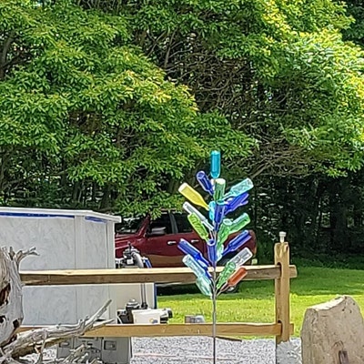 The haint Chaser Glass Bottle Tree by Cubby's - Etsy