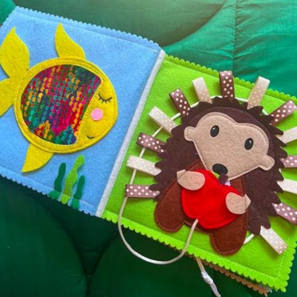 Personalized Felt Quiet Book: Handmade Montessori Activity Book - Etsy