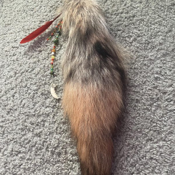 Custom Beaded Tail Keychain for Therians, Furries, Cosplay, Alternative ...