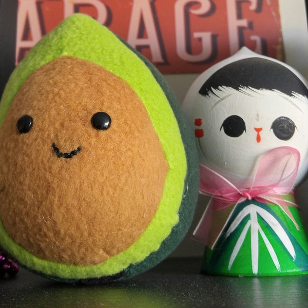 Plush Avocado Cute Kawaii Superfood Fake Food Made in Canada Fleece - Etsy