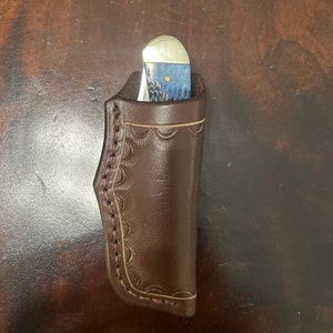 Custom Leather Crossdraw Sheath for Schrade Sharpfinger 152OT - Etsy