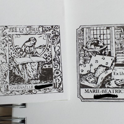 The Great Wave off Kanagawa Book Stamp Ex Libris Stamp Mount - Etsy