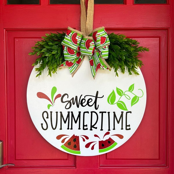 Summer Front Door Decor | Sweet Summertime Wreath | Summer Wreath ...