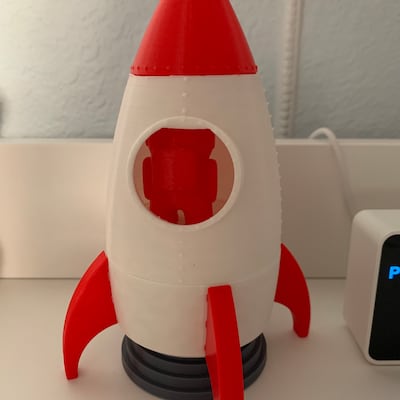 Rocket Ship With Astronaut / Toy Rocket / 3D Printed - Etsy