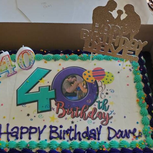 Arm Wrestling Cake Topper: Personalized Birthday Party Decoration - Etsy