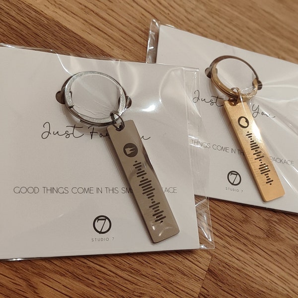 Personalized Keychain Song Code Gift Anniversary Our Song Code Gift ...