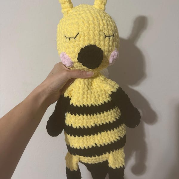Crochet Bee Amigurumi Pattern: Plush Snuggler Sleep Toy (PDF Pattern ...